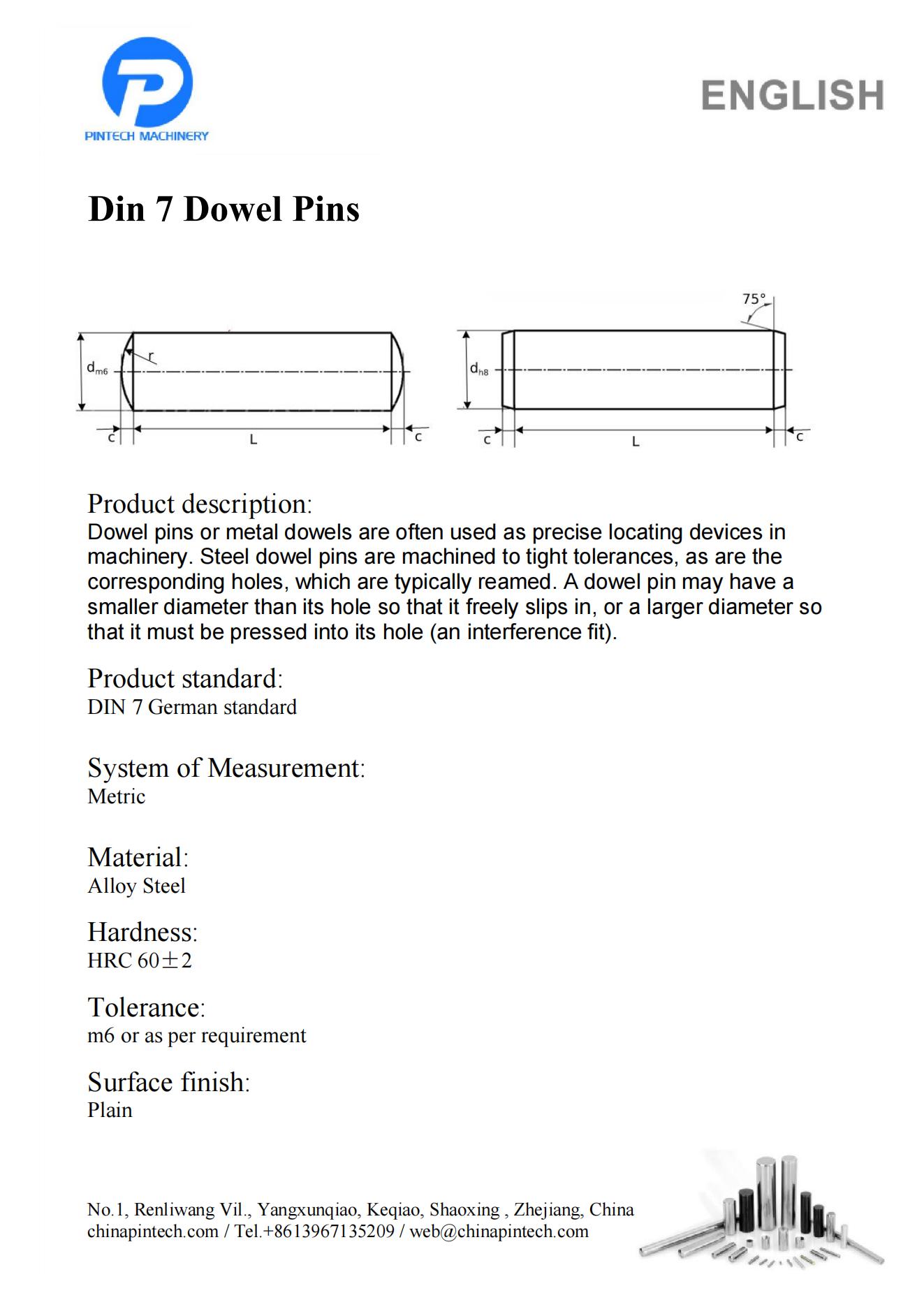 What is the Differences Between DIN 7 and ISO 2338 Dowel Pins - China ...